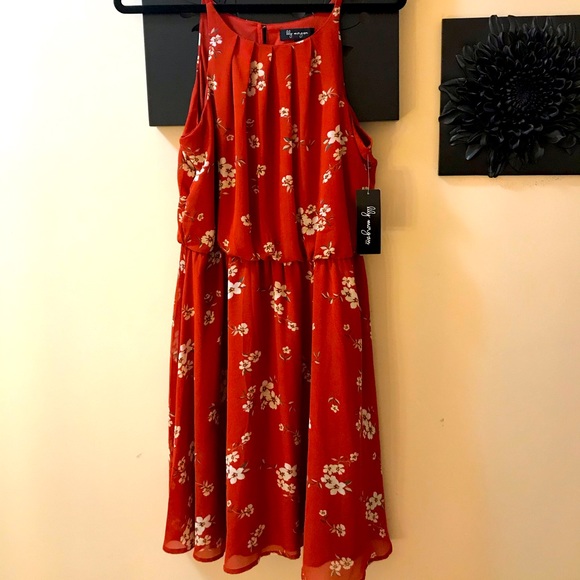 Lily Morgan | Dresses | Host Pick Nwt Spaghetti Strap Lilymorgan Floral ...
